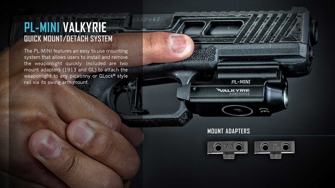 Olight PL-MINI Valkyrie rechargeable pistol light